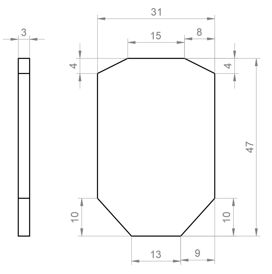 Custom Fused Silica Mirrors for High Power Laser Systems
